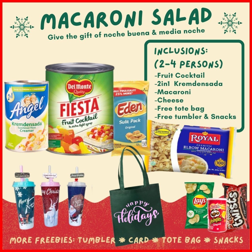 § TOTE BAG Macaroni Salad Grocery Package Party Giveaways Baskets Food ...