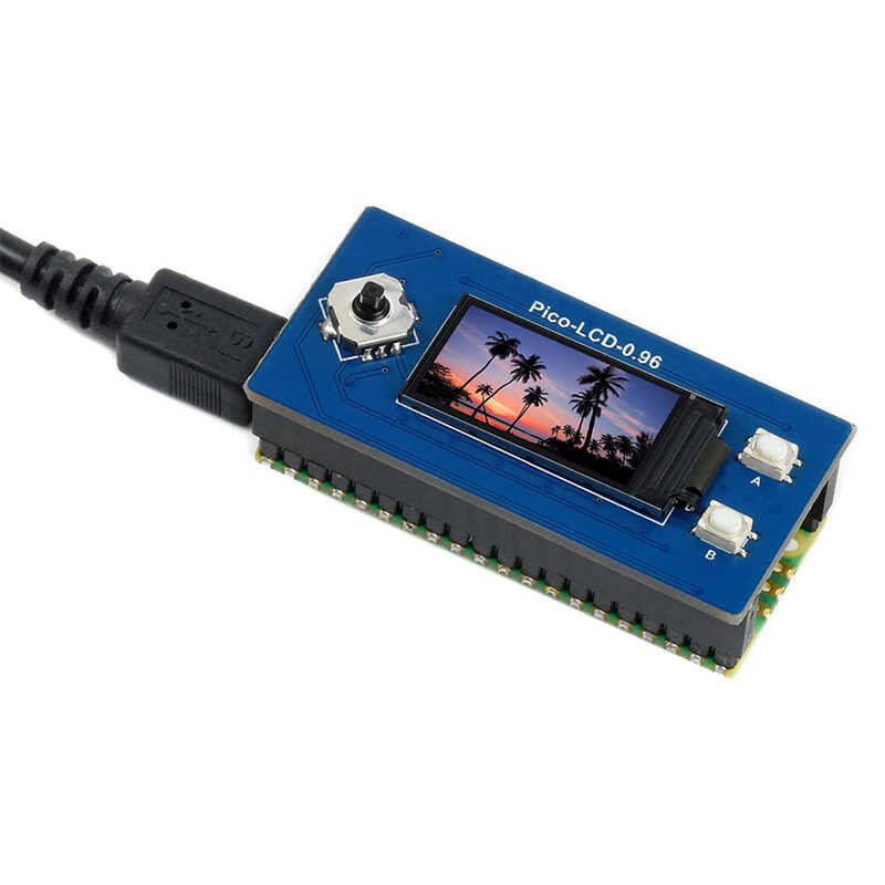 Raspberry [3C]0.96 Inci Pi Pico LCD Module Paparan 160 × 80 Pixel SPI ...