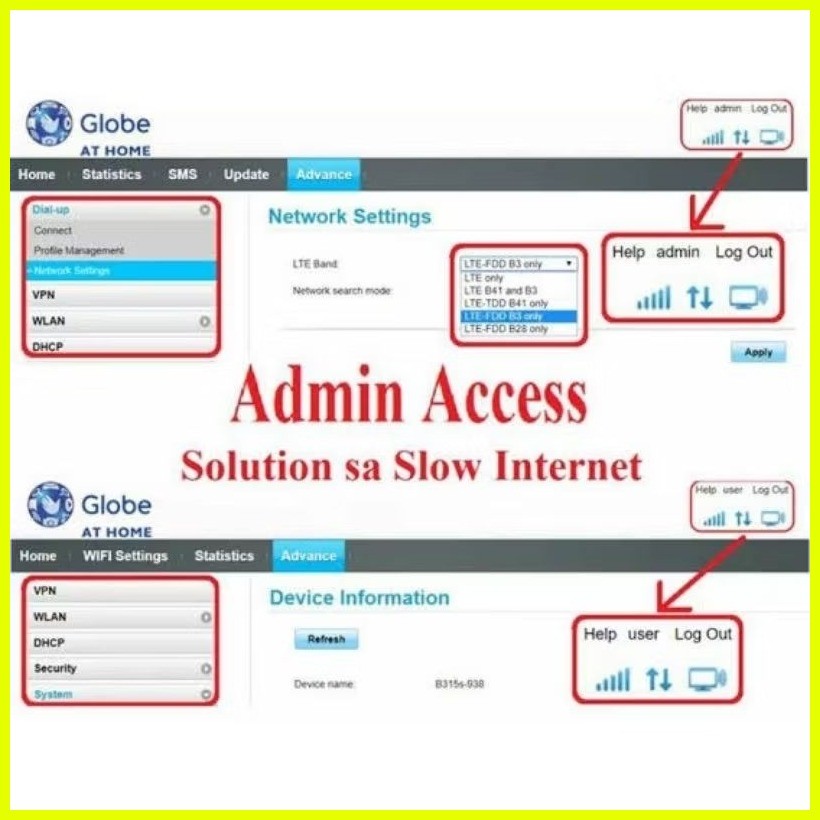 Huawei B315s-938 4G LTE Cat4 [Globe Locked With Full Admin Access ...