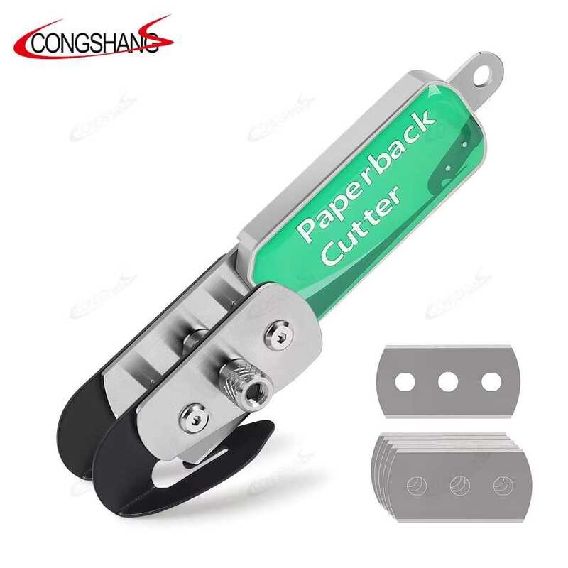 CONGSHANG DIY Grade Safety Knife Wrapping Paper Cutter Hidden Stain ...