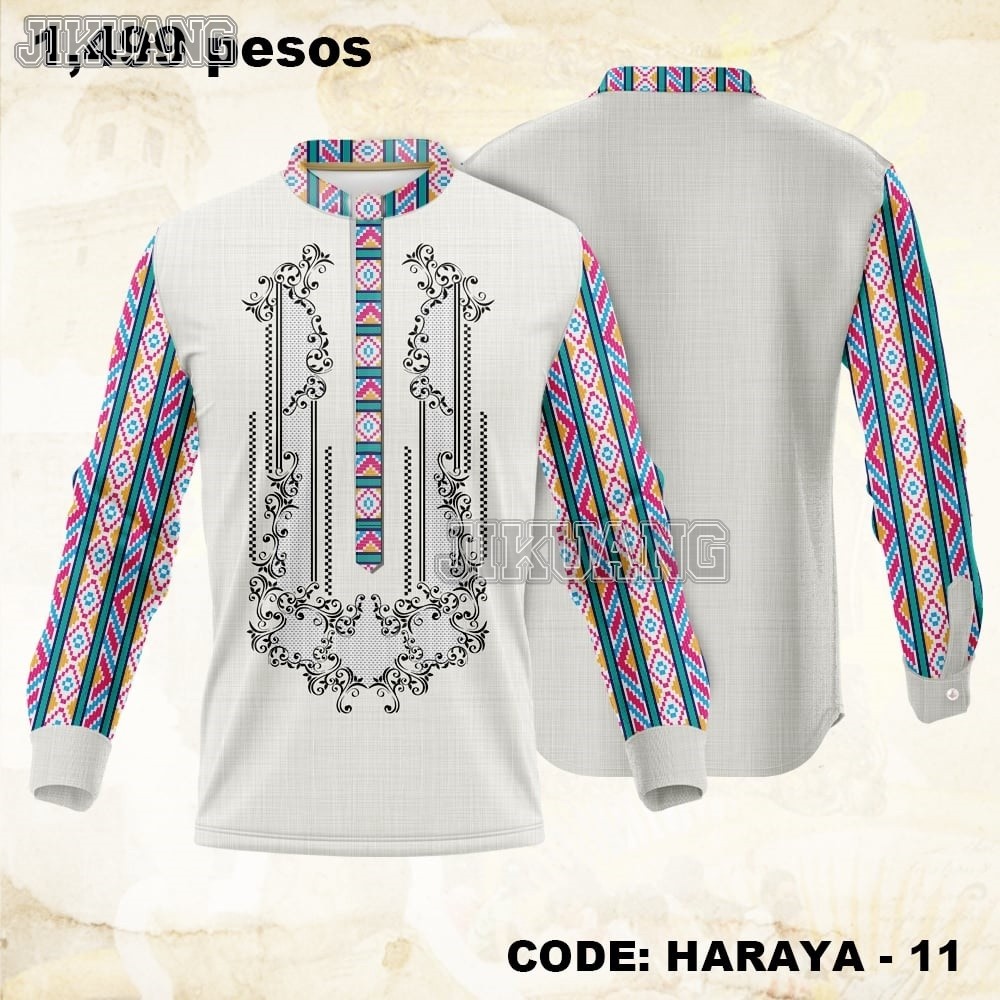 Philippine Ethnic/ Tribal Modern Barong Shirt LONG SLEEVES PH | Shopee ...