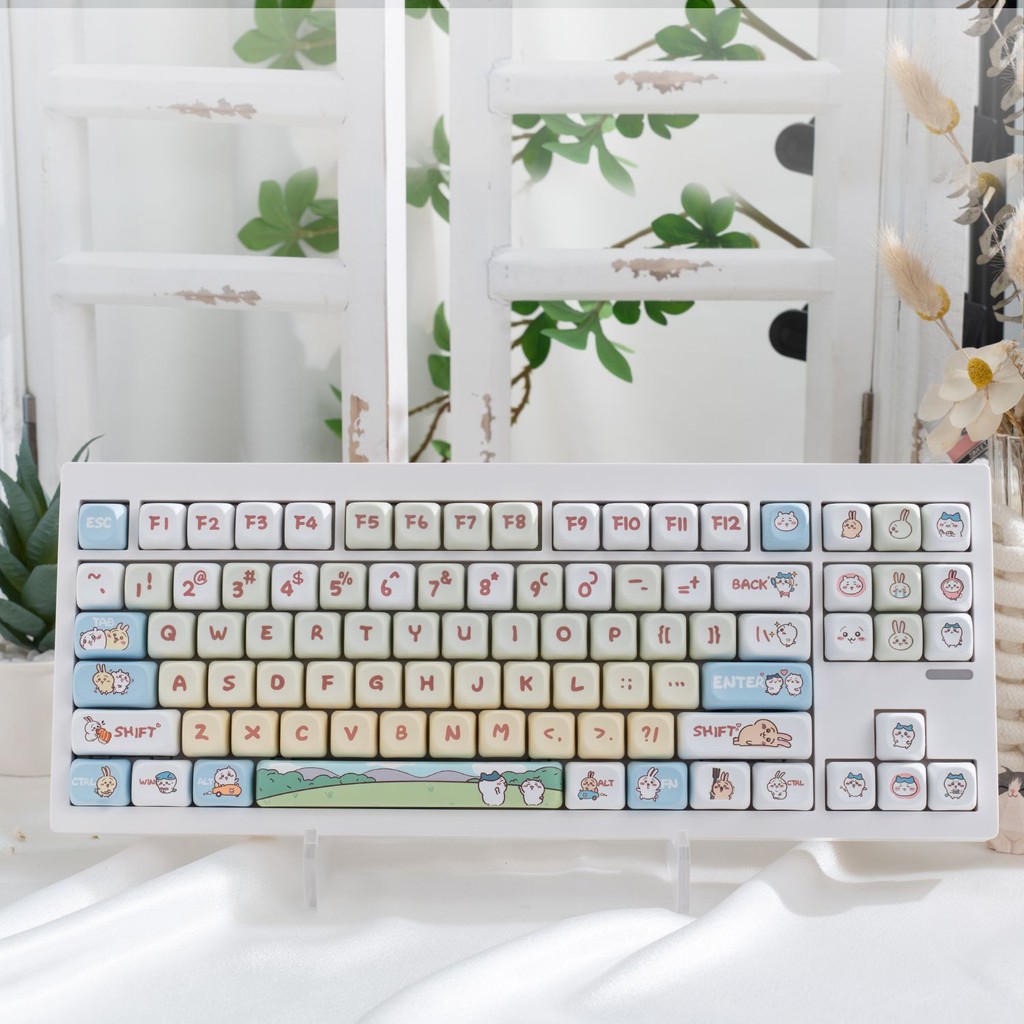 Cartoon Chikawa Little Eight Keycap MOA PBT Material Thermal ...