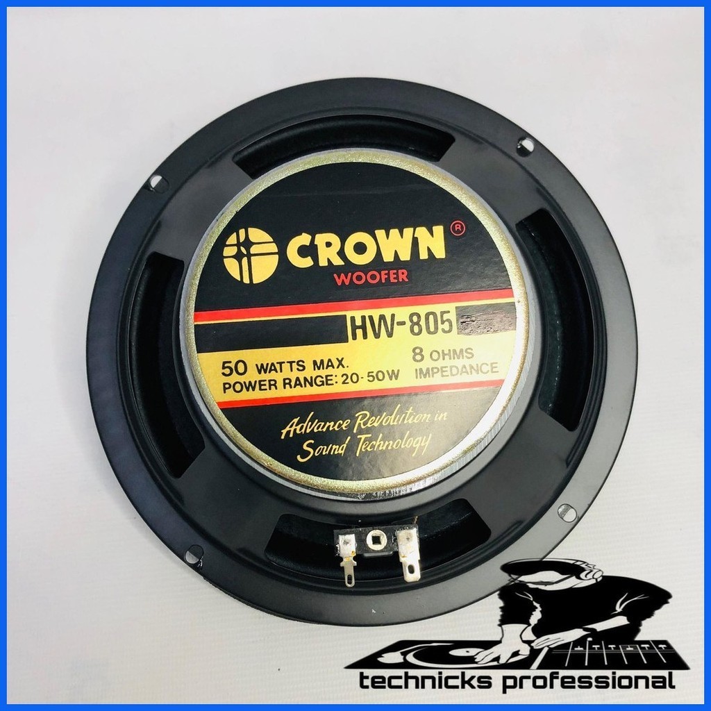 ☸ Crown Woofer Speaker 8" 50watts ( HW-805 ) | Shopee Philippines