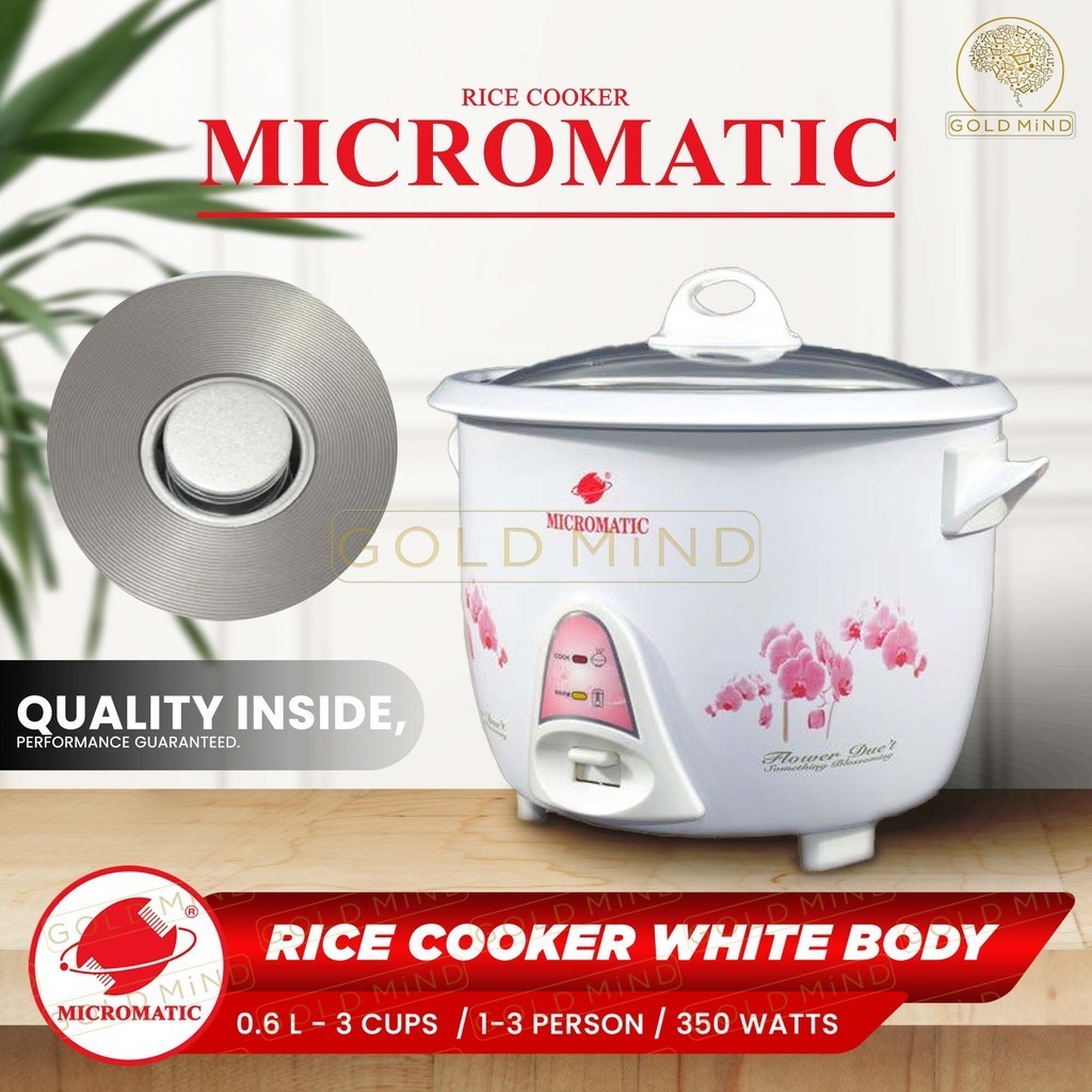 Micromatic 0.6L Rice Cooker - Yellow Elephant | Shopee Philippines