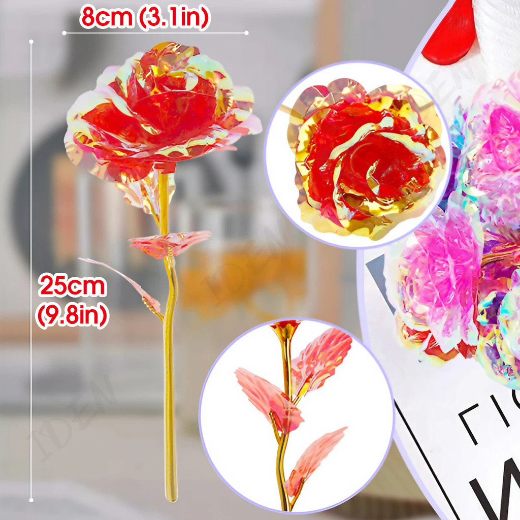 【Glowing Rose】Artificial flower LED Flashing Rose for Valentine's Day ...