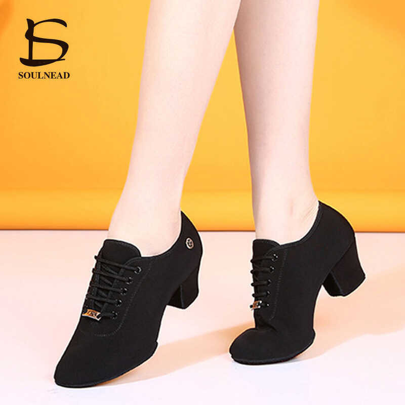 Dance Latin Ballroom Shoes Kababaihan Tango Jazz Salsa Dancing High ...