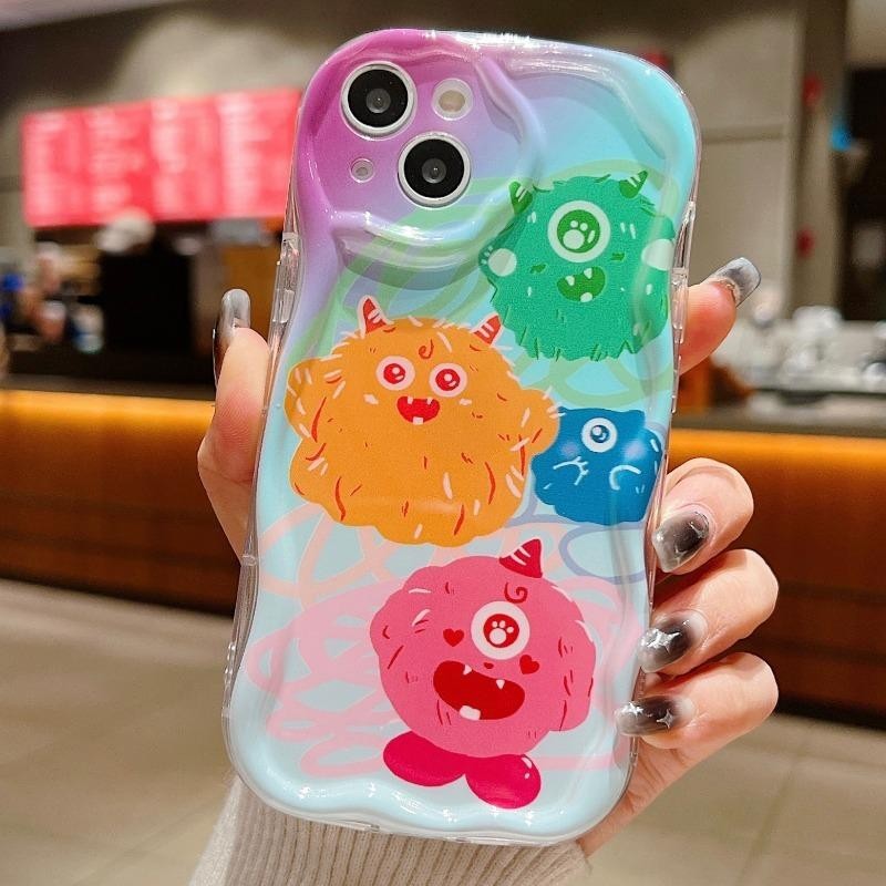 Cartoon Watercolor Monster Case for Vivo Y18 Y27S Y17S Y36 Y38 Y78 Y76 ...