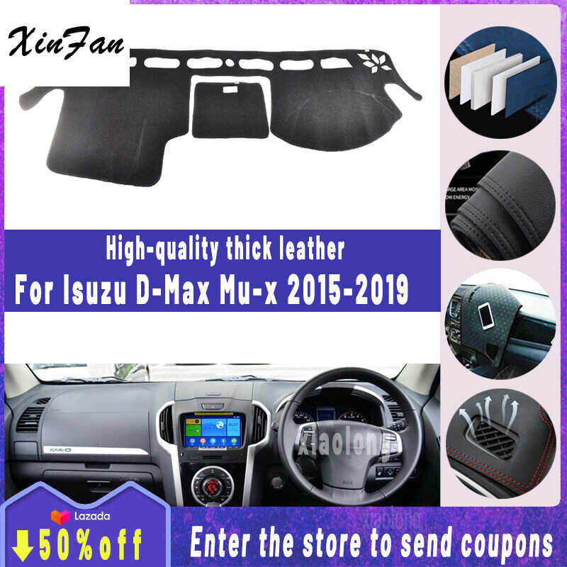 Thicked Insulated XINFAN Leather Dashboard Cover Pad Para Sa Isuzu Dmax ...