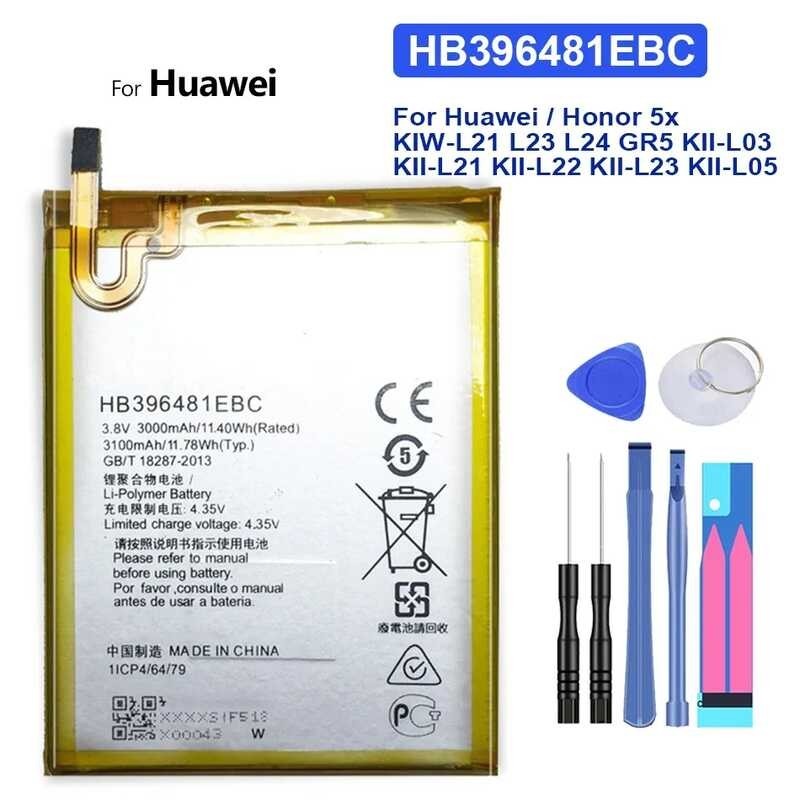 Mobile Phone - 3100mAh Para sa Huawei Honor 5x Honor5X KIW-L21 L23 L24 GR5 KII-L21 KII-L22 KII ...