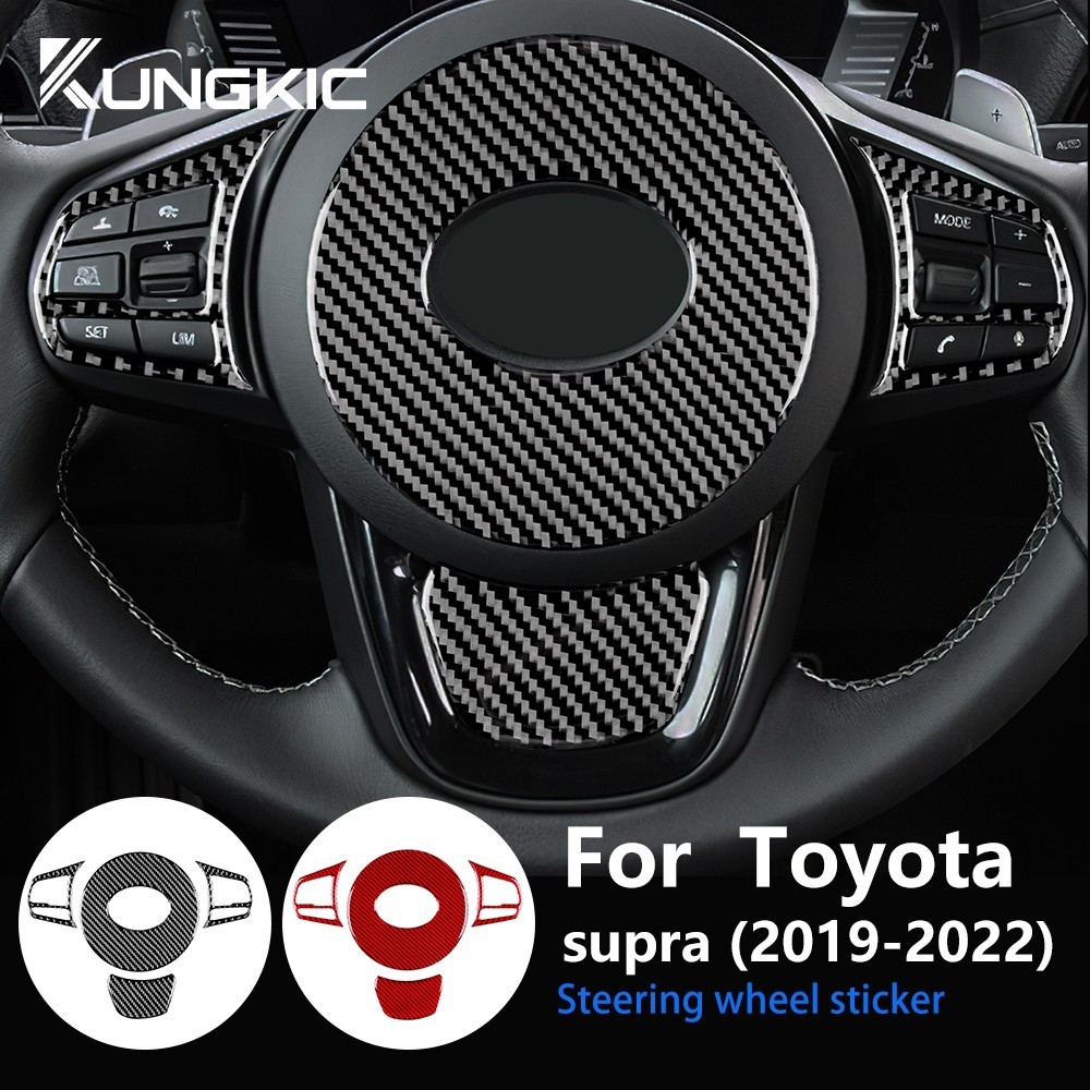 For Toyota Supra GR A90 A91 MK5 2019-2022 Carbon Fiber Steering Wheel ...