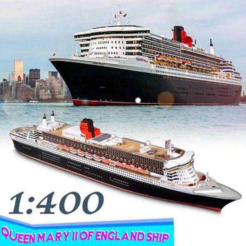 De Queen Mary Ii 3D Cubes Paper Papercrafts Cruise Toy Model Manual ...