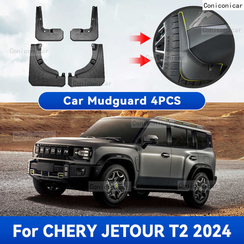 Para Sa CHERY JETOUR T2 2024 Mud Flaps Splash Guard Mudguards Mudflaps ...
