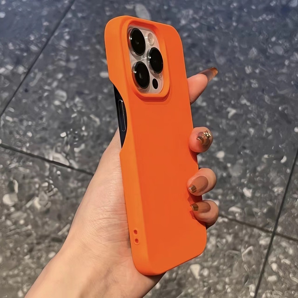 Simple Frosted Liquid Silicone Half Wrap Soft Phone case for iPhone 15 ...