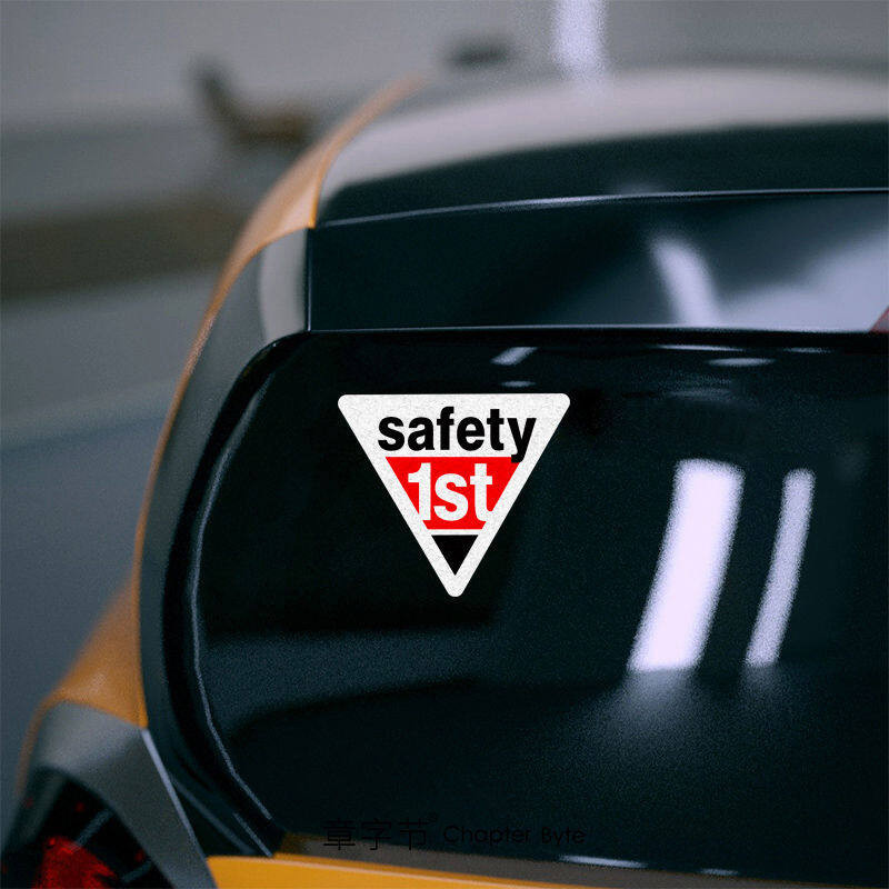 JDM Safety First Warning Reflective Sticker Novice On The Road Rear ...
