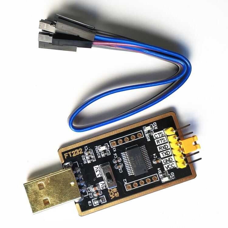 Tuhao Gold FT232 Upgrade Small Board USB to TTL Serial FT232R FT232RL ...