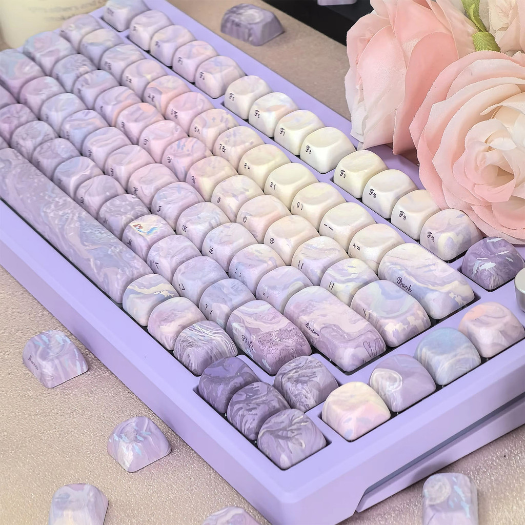 Mermaid Keycap MOA Profile 134 Keys PBT Dye Sublimation Letter Side ...