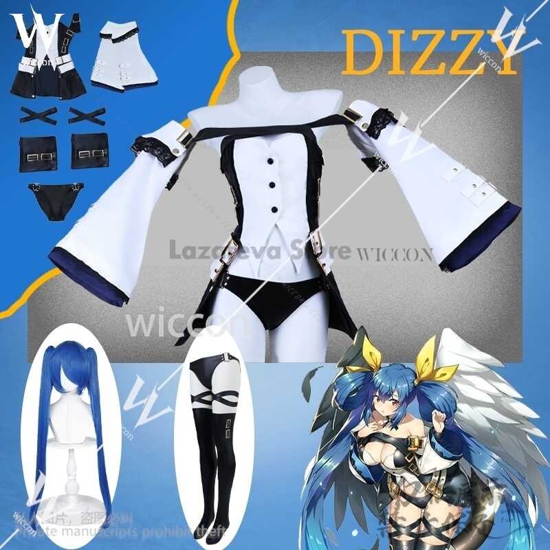Game Anime Guilty Gear Cosplay Dizzy Costume Sexy Bikini Battle Uniform ...