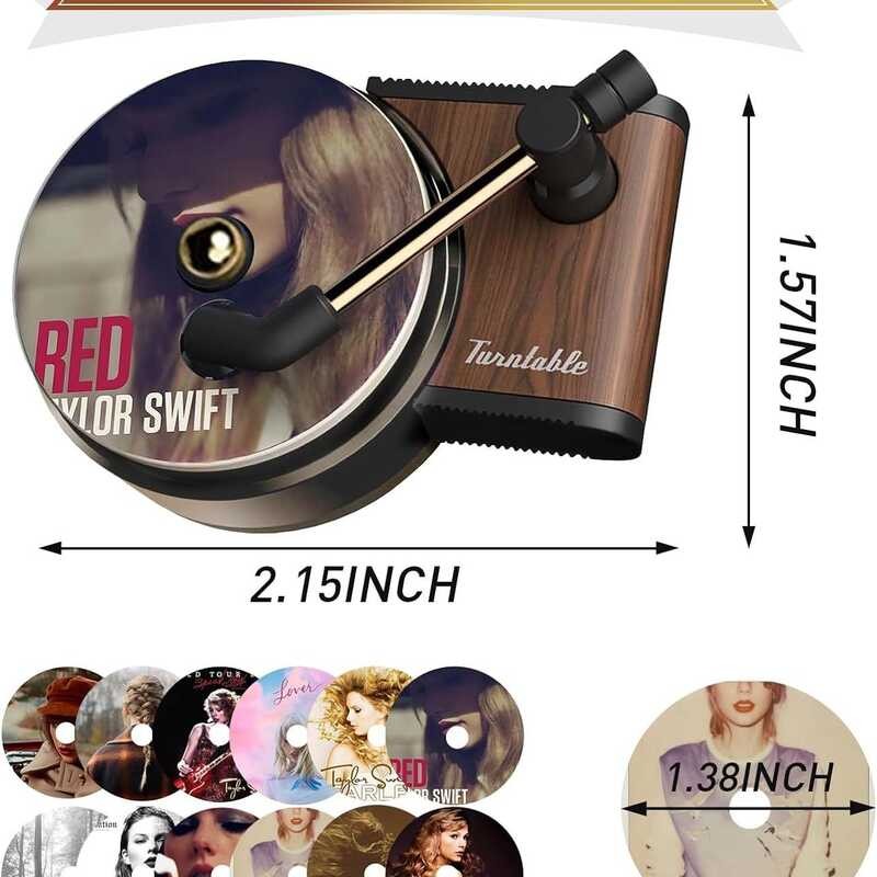 Customized car record player, fragrance album, singer idol, car air ...