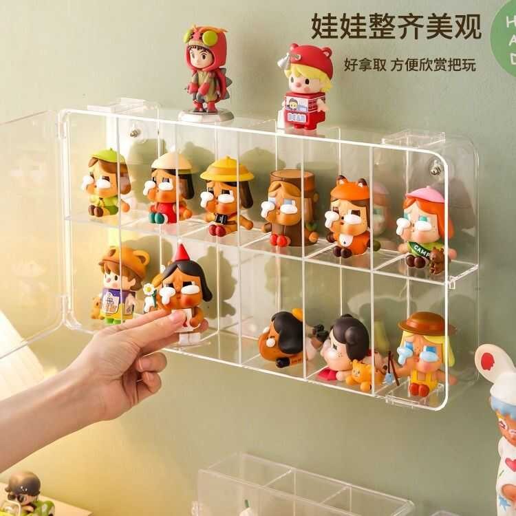 DIMOO Ultra-High Transparent Dust-Proof Storage Rack, Blind Box Display ...
