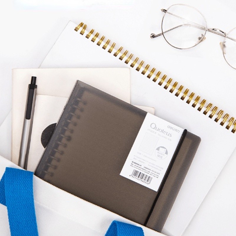 Deli B5 Loose-Leaf Notebook 60 Sheets Binder Notebook Refillable ...