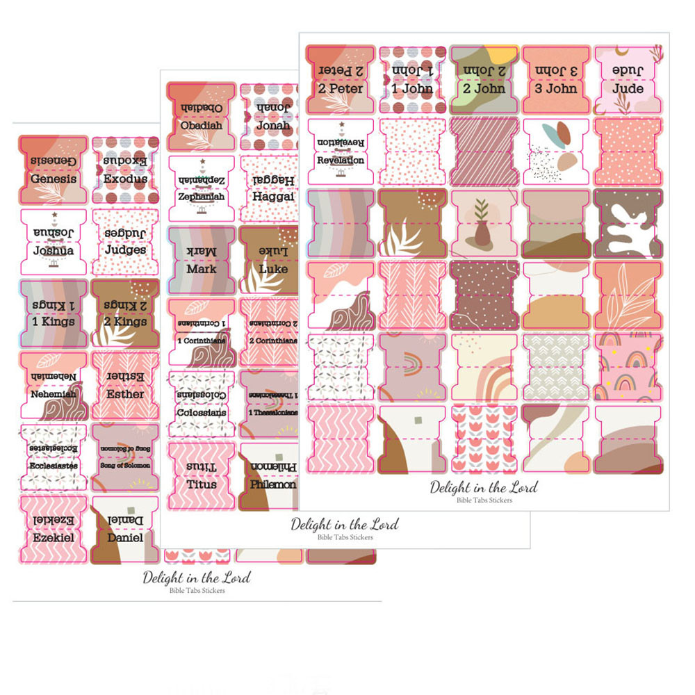 3 Sheet Bible Letter Index Label Sticker Self-adhesive Waterproof ...