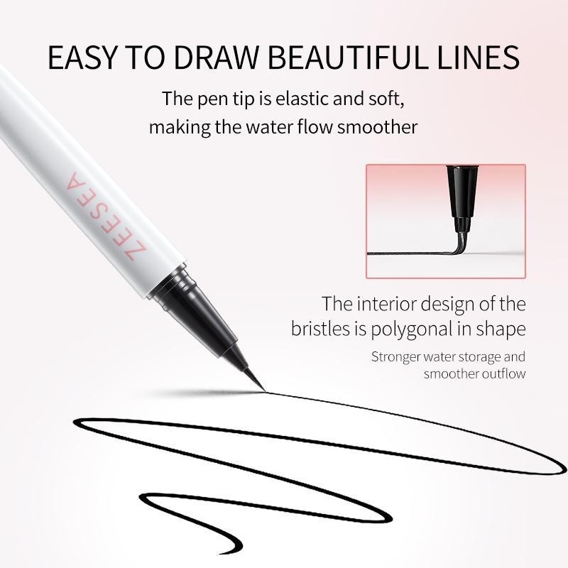 ZEESEA 0.01mm Liquid Eyeliner Waterproof Long Lasting Eye Makeup Quick-Dry Black | Shopee ...
