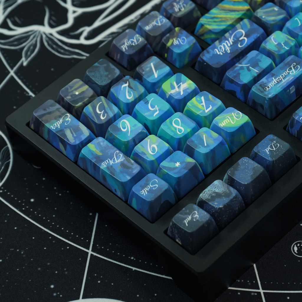 Oil Painting Art Keycap XDA Profile PBT Five-side Dye Sublimation ...
