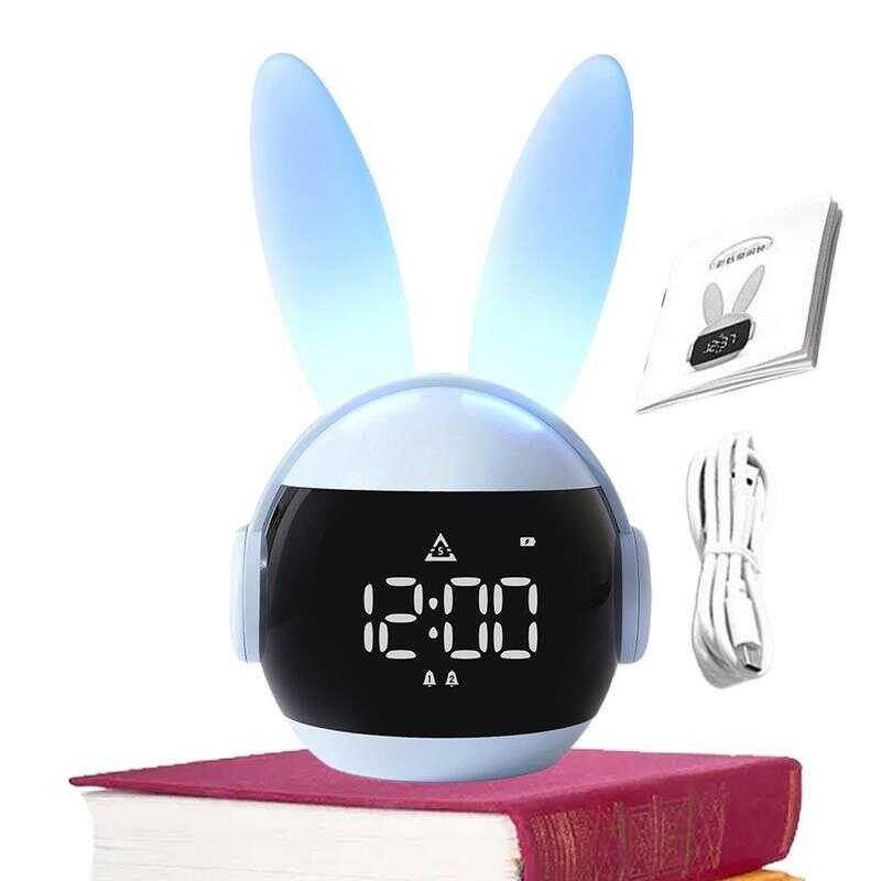 Rainbow Rabbit Alarm Animal Lamp Tatlong Paraan Gising Up Rechargeable ...