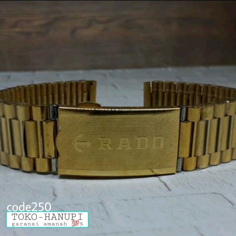Rado DIASTAR GOLD PREMIUM Watch Strap Chain | Shopee Philippines