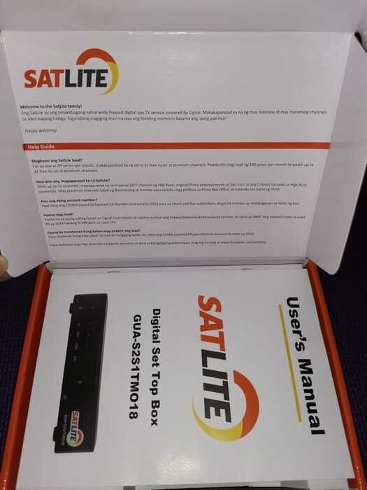 Digital & SATLITE TV Prepaid Box (Bumili At Makakuha Ng 1 Buwan Libre ...