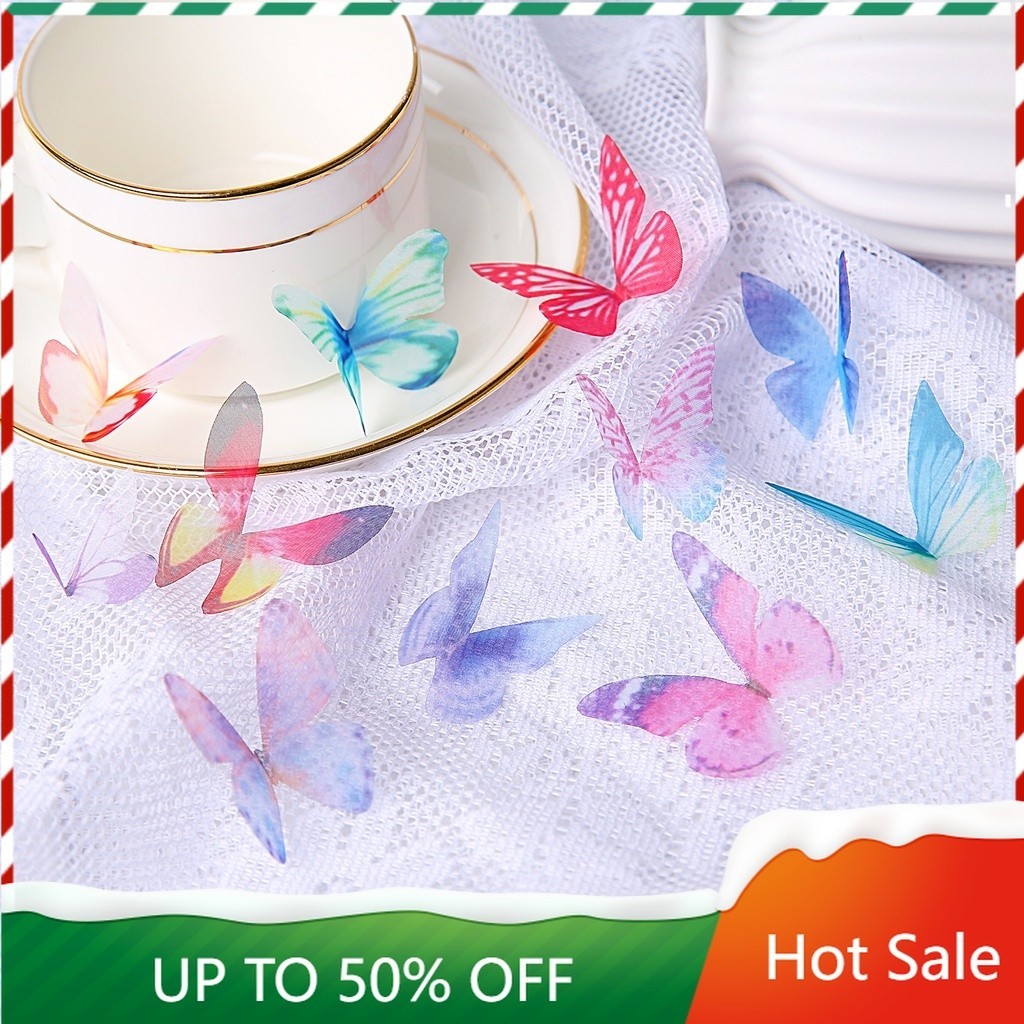 20PCs Cutout Butterfly Wall Sticker 3D Decal Hollow Butterflies for ...