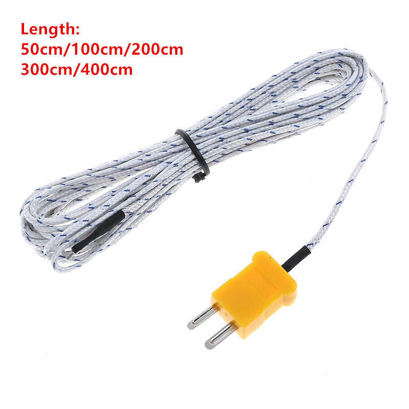 0.5m/1/2/3/4m K Type Thermometer Test Length Wire Temperature ...