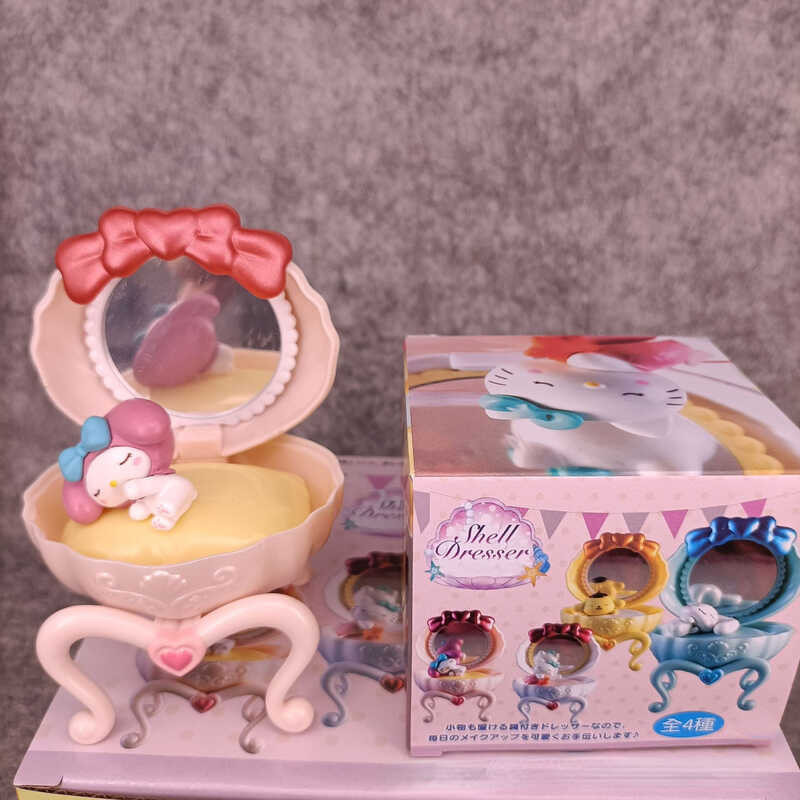 f Sanrio Cinnamoroll Shell Dresser Action Figures My Melody Pom Purin ...