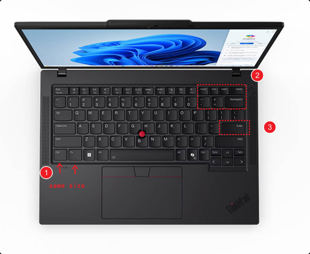 Silicone Laptop Keyboard Cover Skin for Lenovo ThinkPad P14s Gen 5 2024 ...