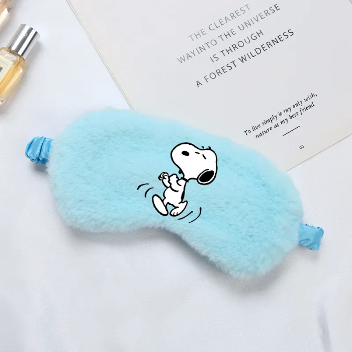 Snoopy Plush Sleeping Mask Anime Cartoon Kids Eye Mask Eyes Patch ...