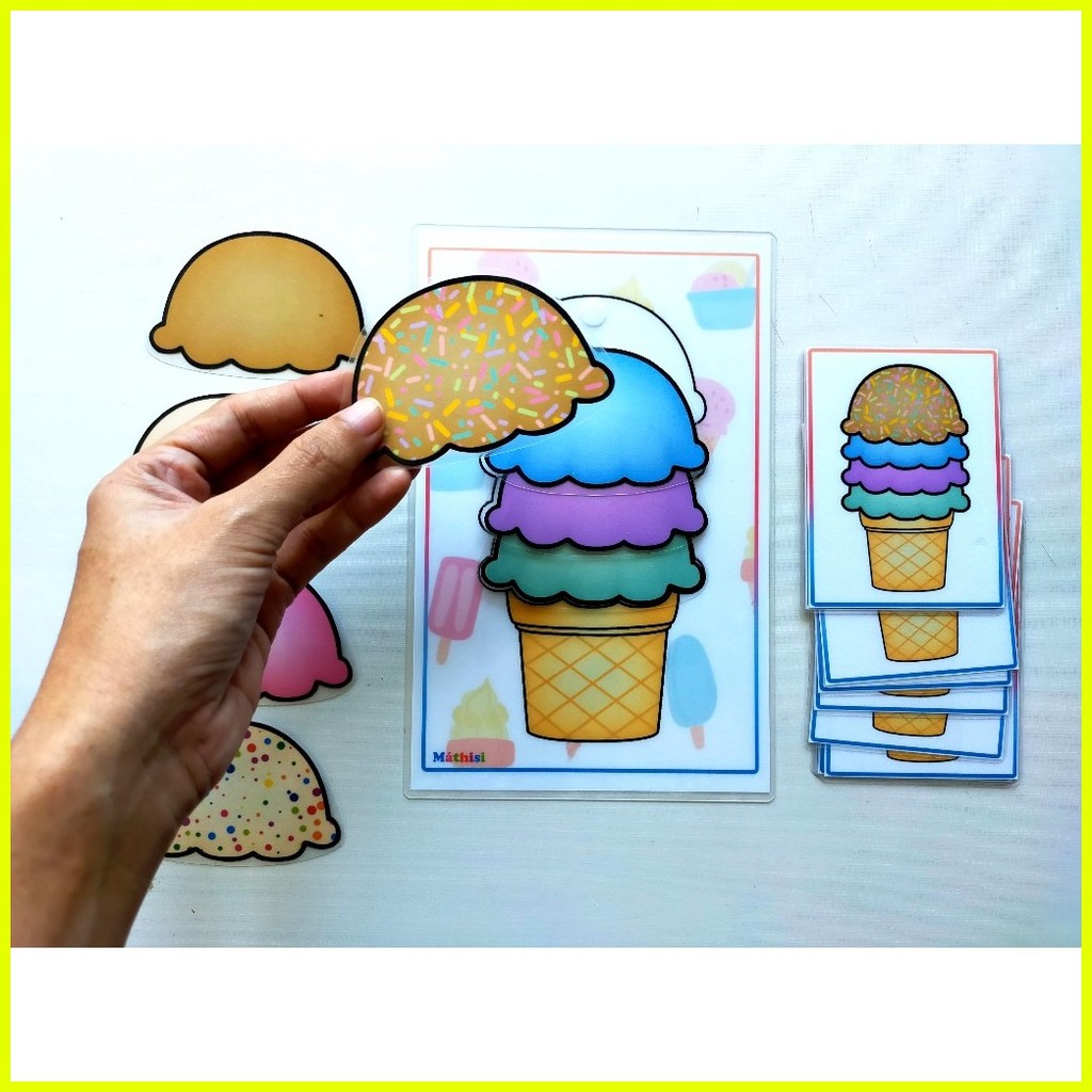 Interactive Colors and Patterns Learning Kit for Kids (ICE CREAM ...