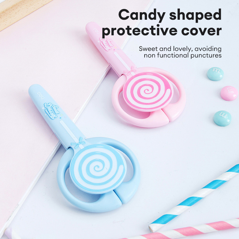 Deli Mini Safety Handmade Scissors Cartoon Scissors Rounded Blade Tip ...