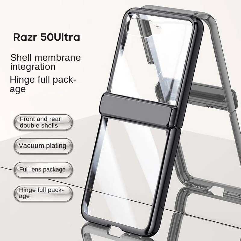 Tempered Glass With Protective case For Moto Razr 50 Ultra Motorola ...
