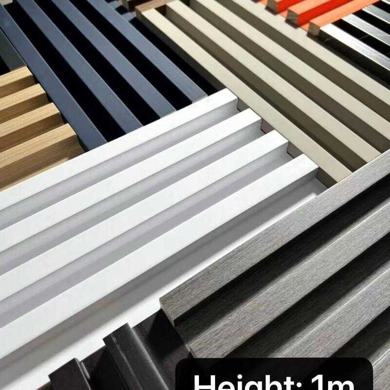 1Pcs PVC Fluted Wall Sticker Waterproof Grille Design Ecological Board ...