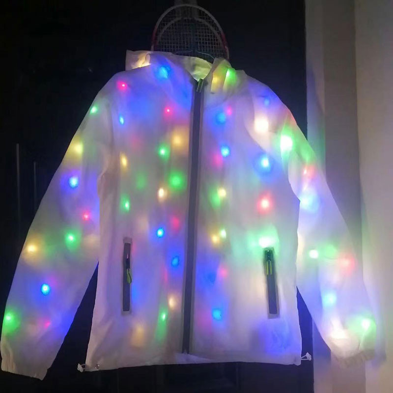 Dancing Costume LED Jacket Luminous Led Cosplay Clothes Halloween ...