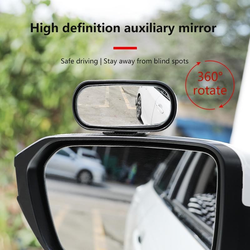 1pc Universal Car Mirror 360° Adjustable Wide Angle Side Rear Mirrors ...