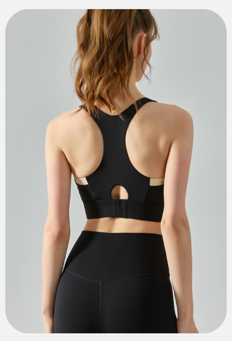 Push up women's fitness sport bra with buckles at back side | Shopee ...