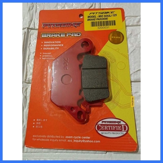 ⭐ PITSBIKE BRAKE PAD FOR MIO I 125/NMAX/SNIPER 150 MXI/R3 | Shopee ...
