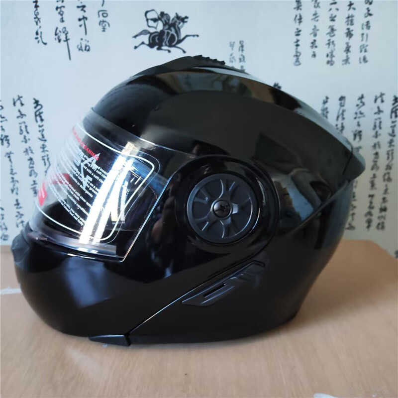 Flip Up Motorcycle Modular Moto With Inner Sun Visor Safety Double Lens ...