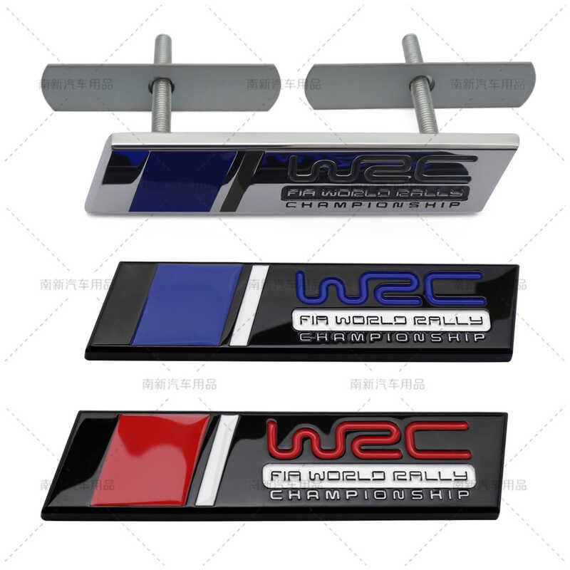 3D Metal Sticker WRC Sign Grill Emblem Badge Car Door Window Rear Trunk ...