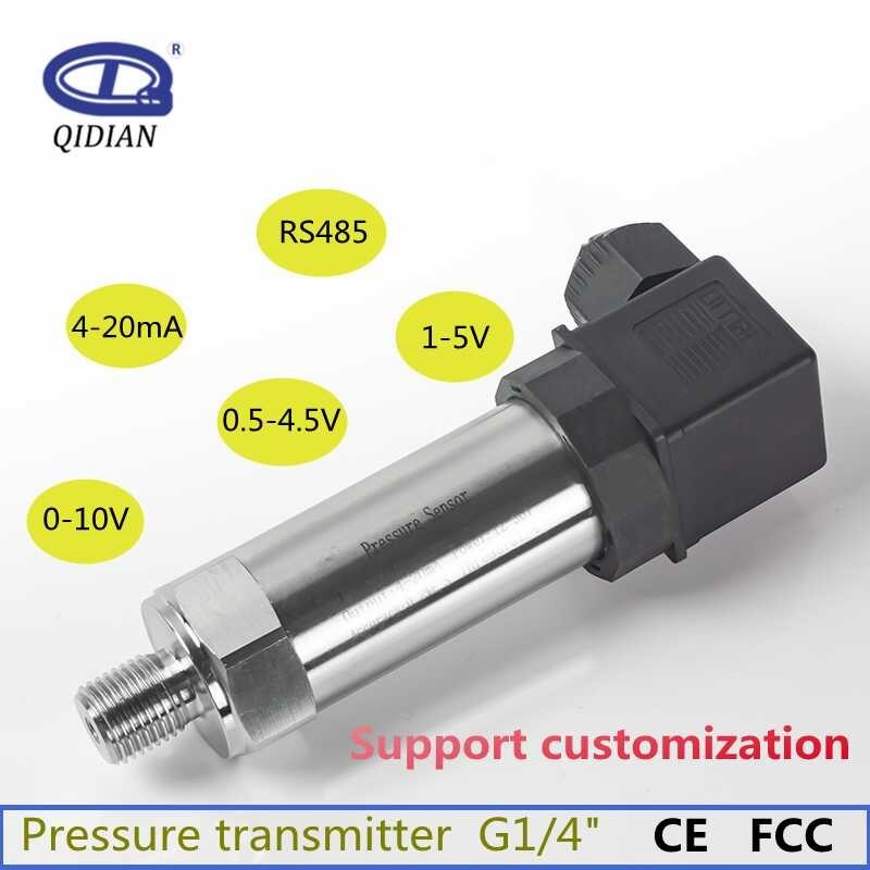 Pressure Sensor Transmitter Qdx50a, 0-1Bar, 10Bar, 1.6Mpa, 4-20Ma, 0-5V, 10V, Rs485 Output ...