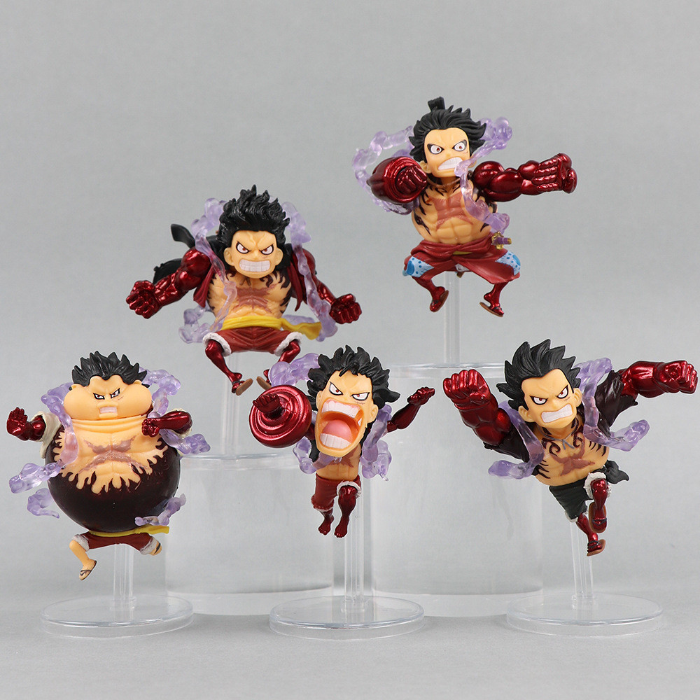 One Piece GK Wcf 4th Gear Stances Luffy 5pcs/set Figure Model Toy ...