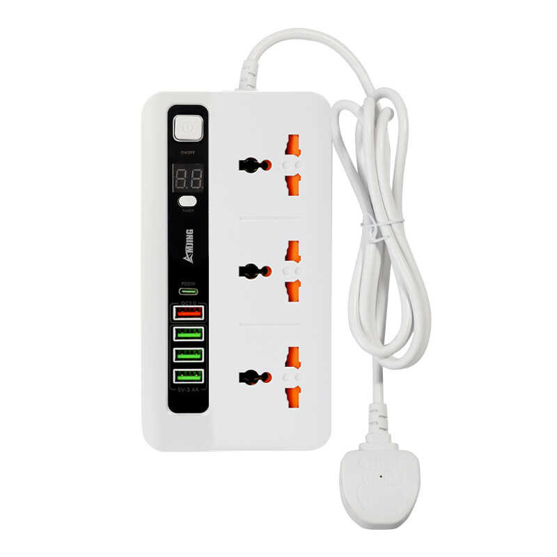 Plug 3Way EU Outlet Extension Universal Power Strip Gamit Ang USB ...