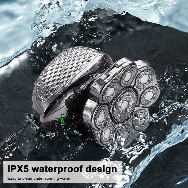 For Men 4D Rechargeable 9 Floating Blades Wet Dry Bald Head Shavers 6 ...