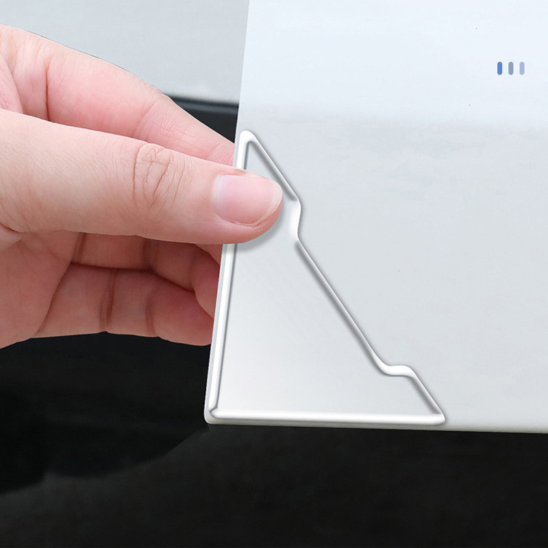 2/4Pcs Ford Car Door Corner Protector Sticker Carbon Fiber Texture Car ...